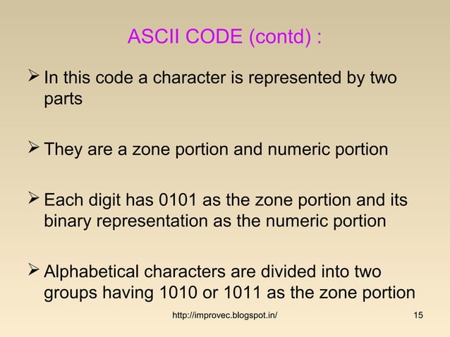 Comp codes (ascii...).24to25 | PPT