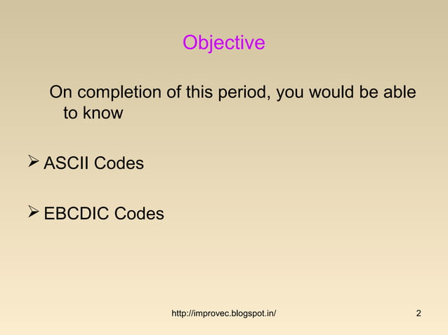 Comp codes (ascii...).24to25 | PPT