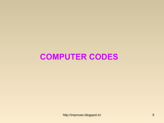 Comp codes (ascii...).24to25 | PPT