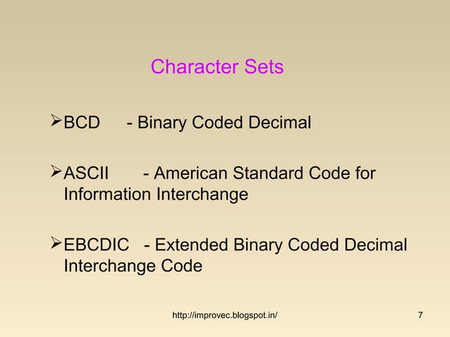 Comp codes (ascii...).24to25 | PPT