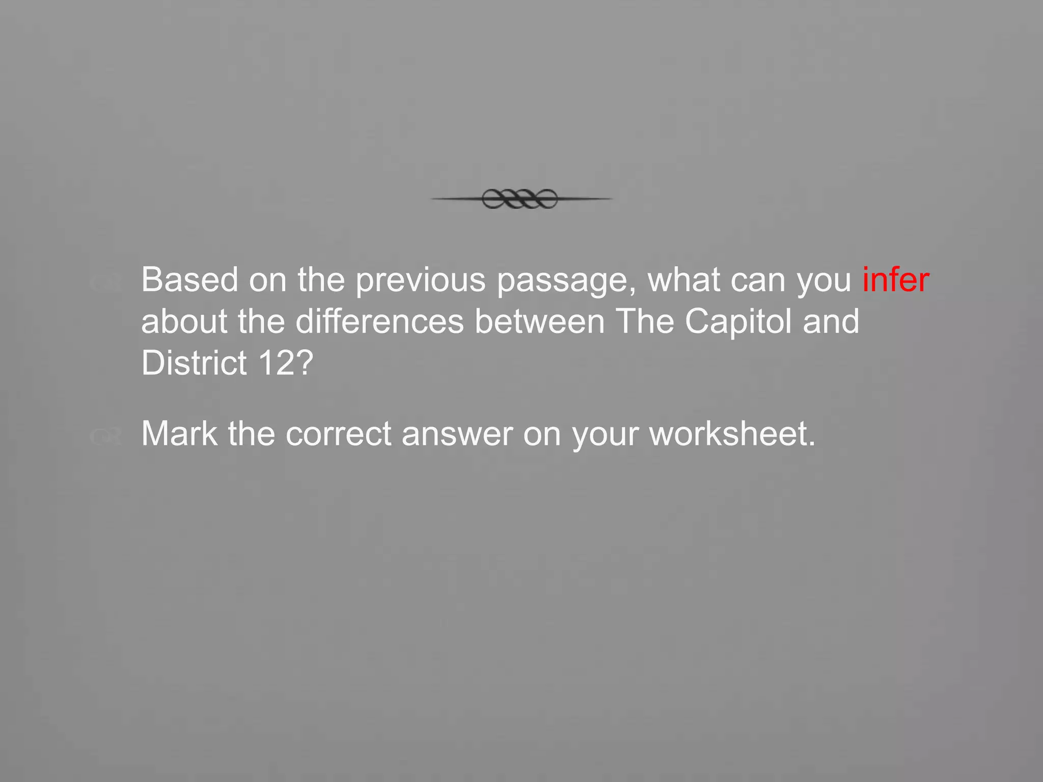 Compare and Contrast in "The Hunger Games" | PPTX