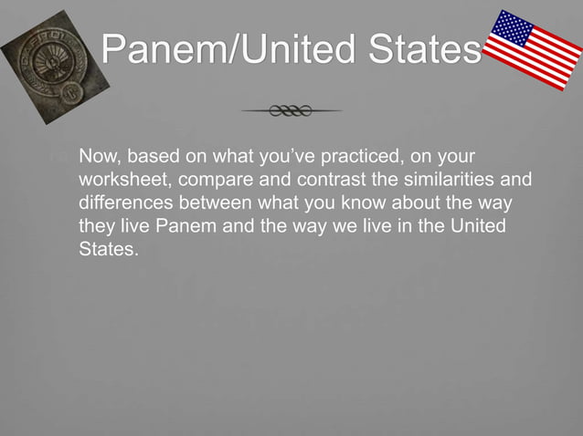 Compare and Contrast in "The Hunger Games" | PPT