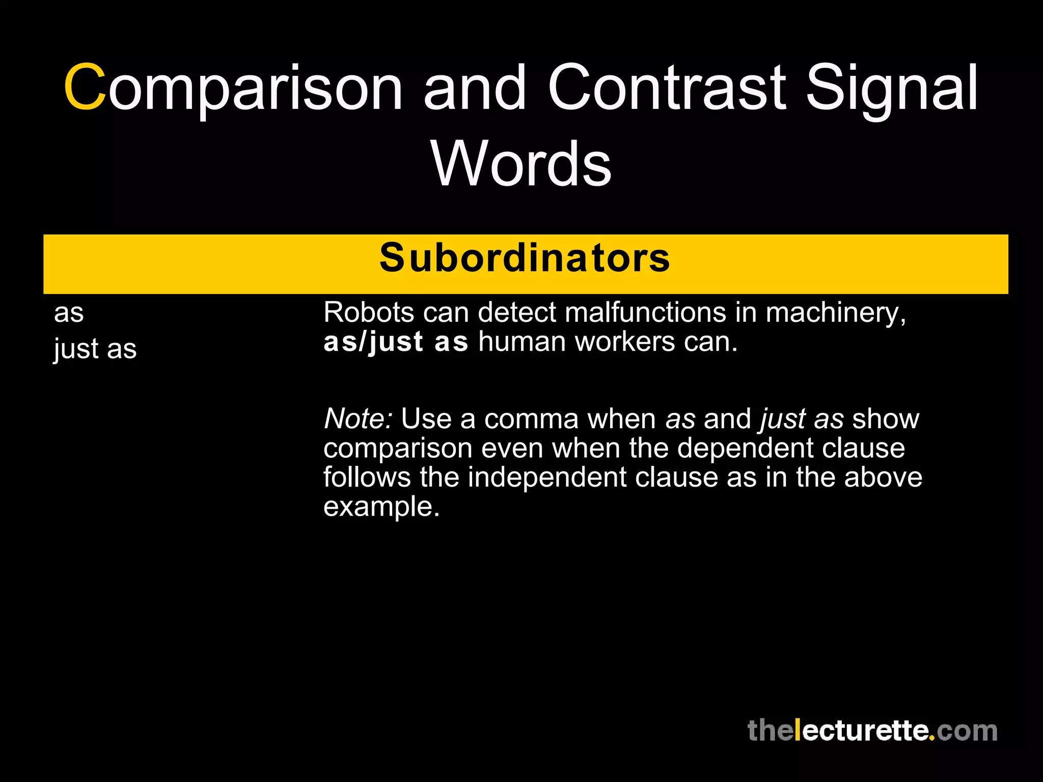 Comparison/ Contrast Essay | PPT