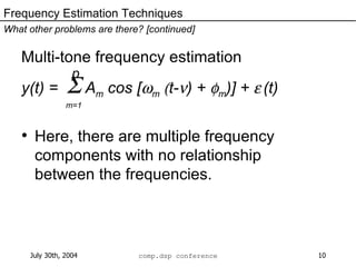 Frequency Estimation | PPT