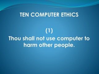 COMPED9 Module 5 Security and Ethics | PPT