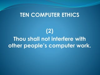 COMPED9 Module 5 Security and Ethics | PPT