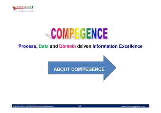 Compegence: Dr. Rajaram Kudli - An Introduction to Artificial Neural ...