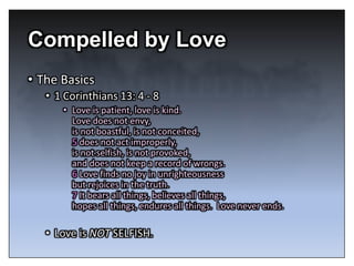 Compelled by love | PPT