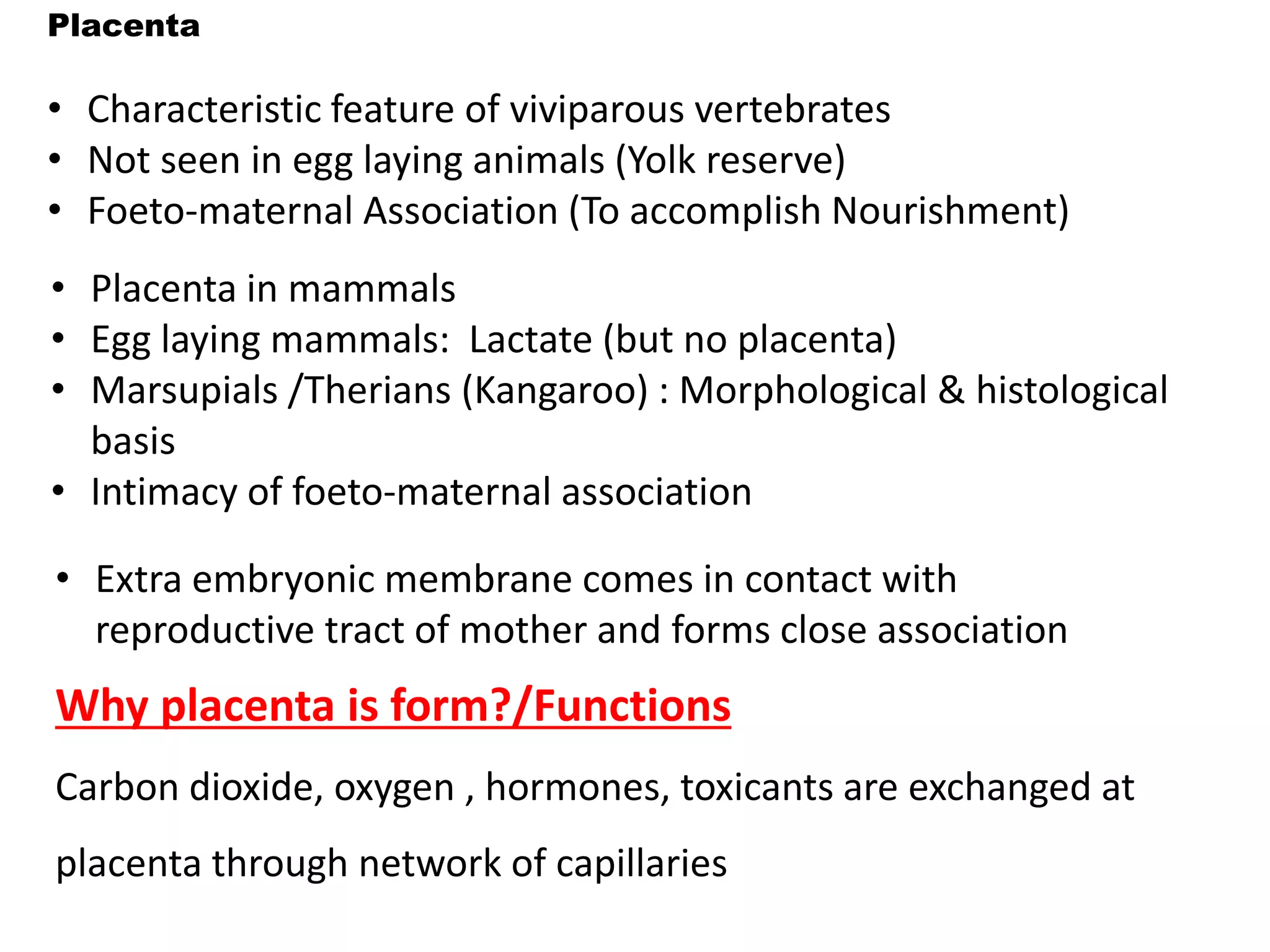 extra embryonic membranes : amnion chorion allantois and yolk sac ...