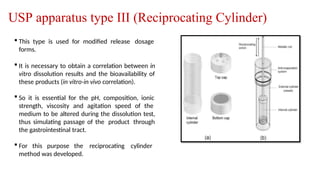 Compendial METHODS of dissolution / various methods | PPTX