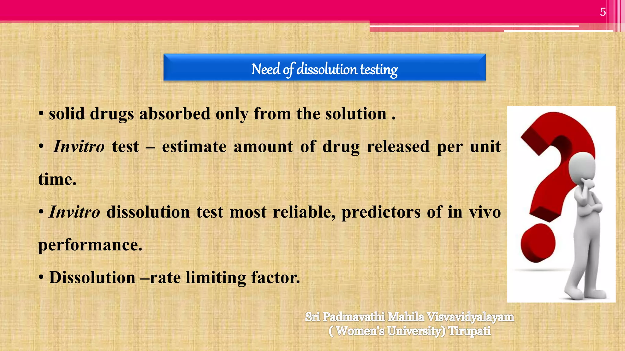 Compendial Methods Of Dissolution Testing Ppt