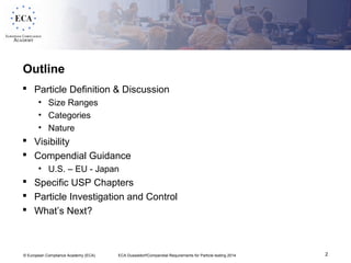 Compendial requirements for particle testing 2014 | PPT