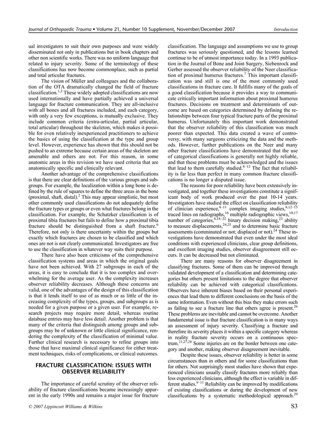 Clasificacion de fracturas y luxaciones aaos 2007 | PDF