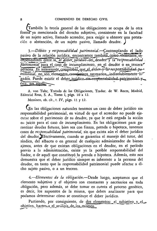 Compendio de derecho civil tomo III - teoría general de las ... Compendio de derecho civil tomo III - teoría general de las ...