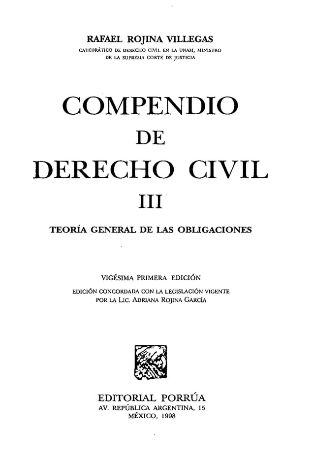 Compendio de derecho civil tomo III - teoría general de las ... Compendio de derecho civil tomo III - teoría general de las ...