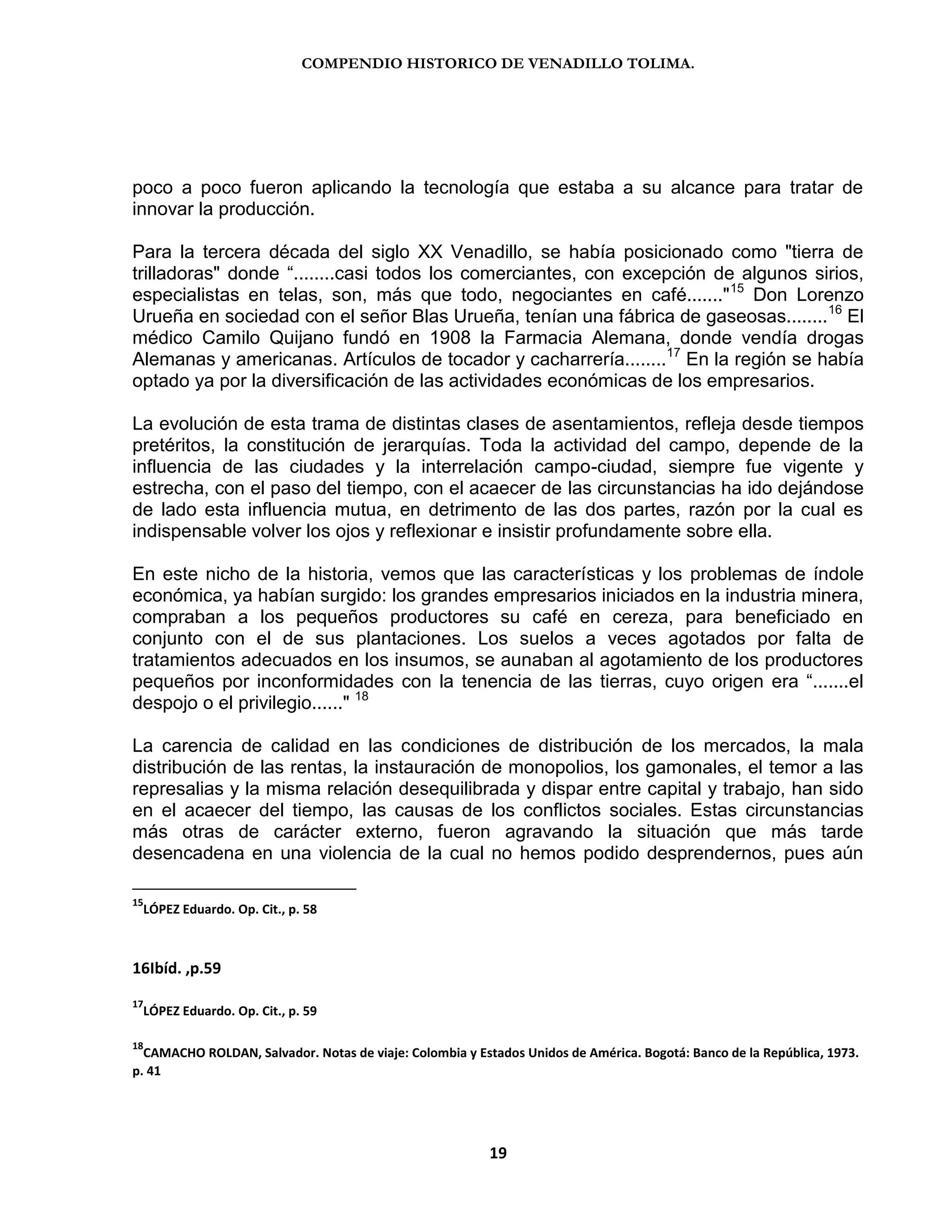COMPENDIO HISTÓRICO DEL MUNICIPIO DE VENADILLO TOLIMA | PDF