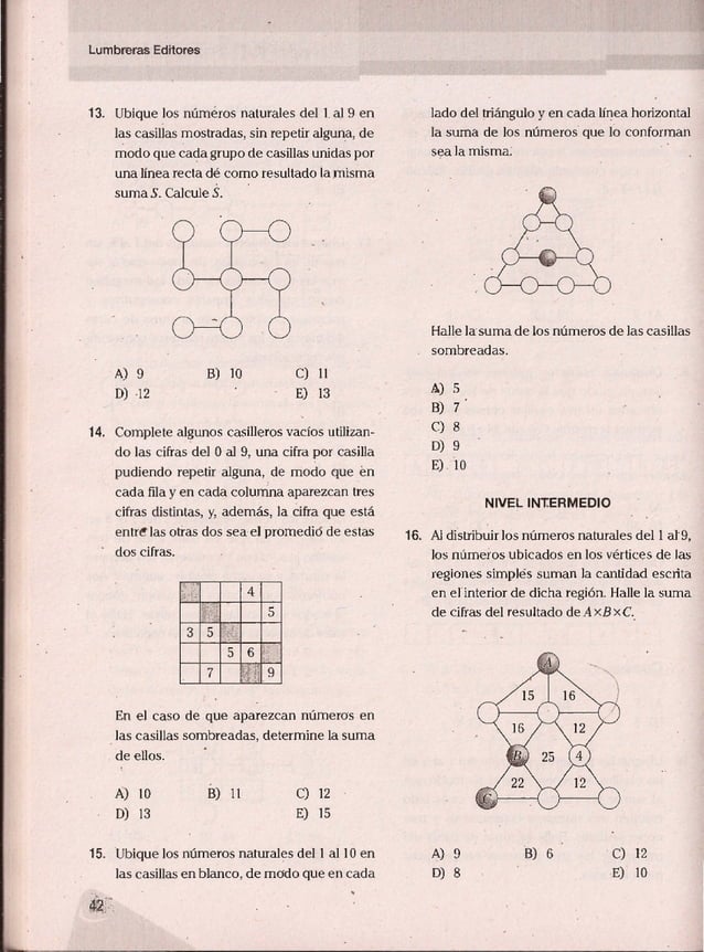 Compendio rm lumbreras (amor a sofia) | PDF