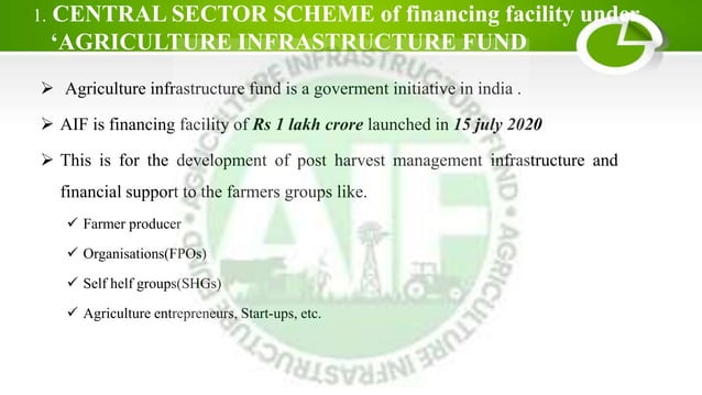 Agriculture Schemes | PPTX