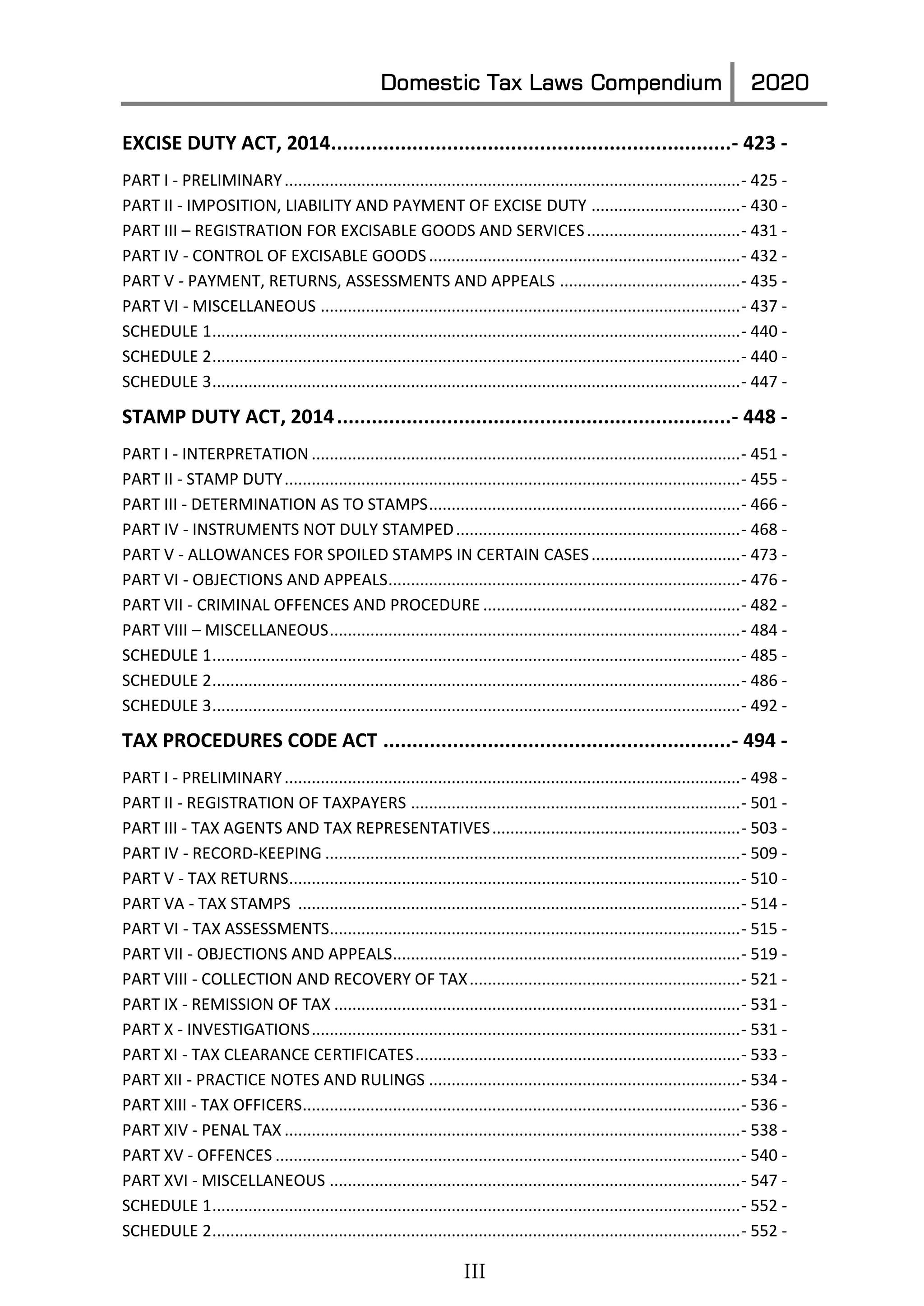 COMPENDIUM OF UGANDA'S DOMESTIC TAX LAWS - 2020 HYBRID EDITION | PDF