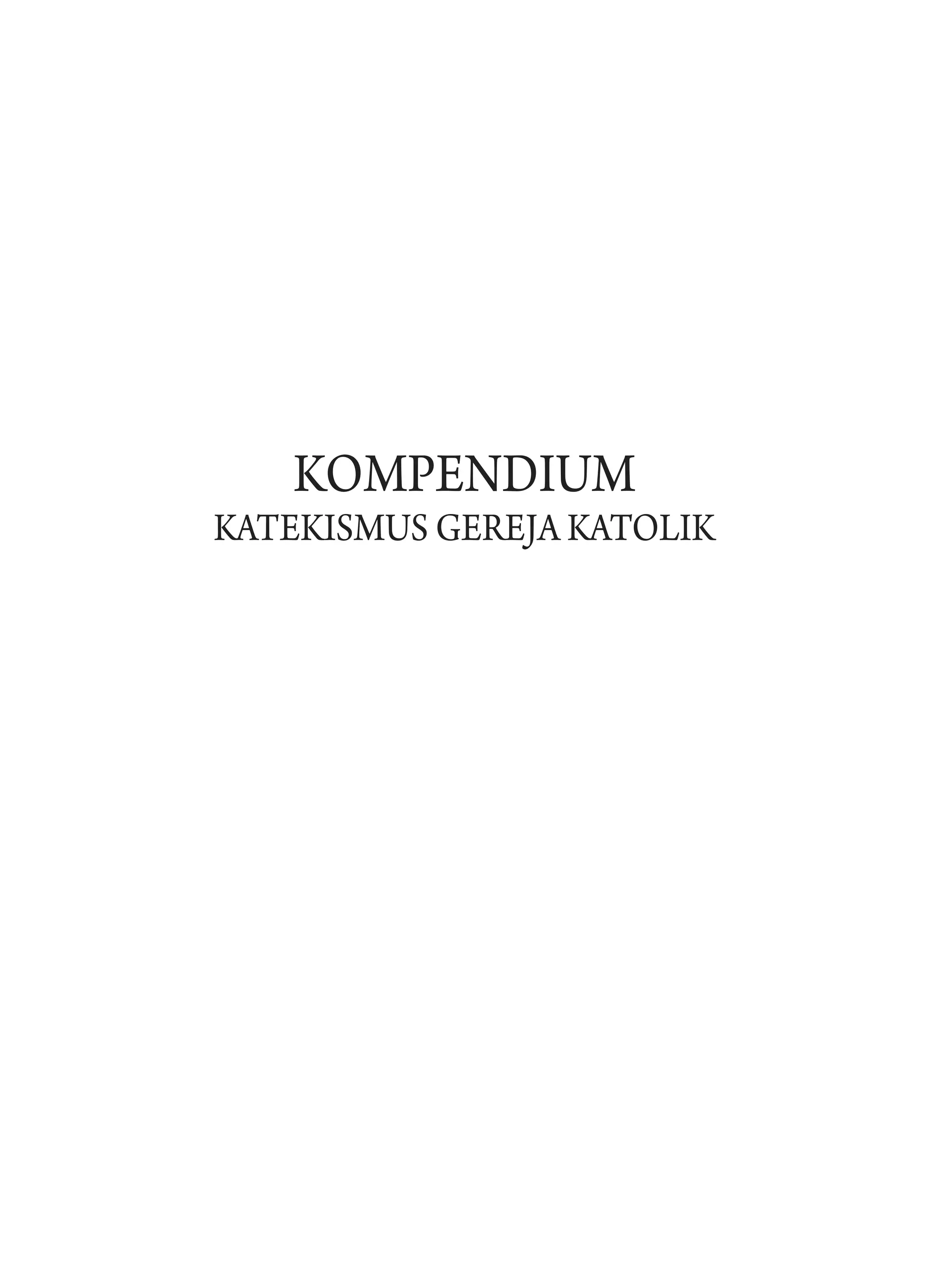 Compendium katekismus gereja katolik | PDF