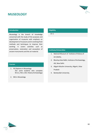 Compendium of courses after +2 | PDF