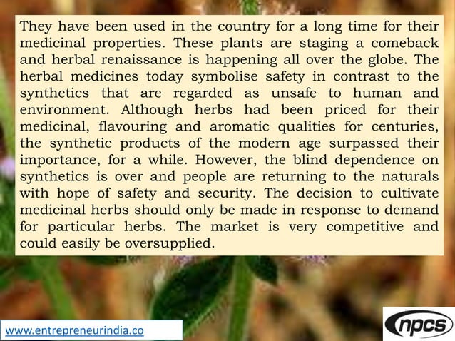 Compendium of Medicinal Plants | PPT
