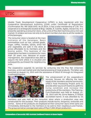 Compendium of Successful DOLE Assisted Livelihood Projects in Davao ...