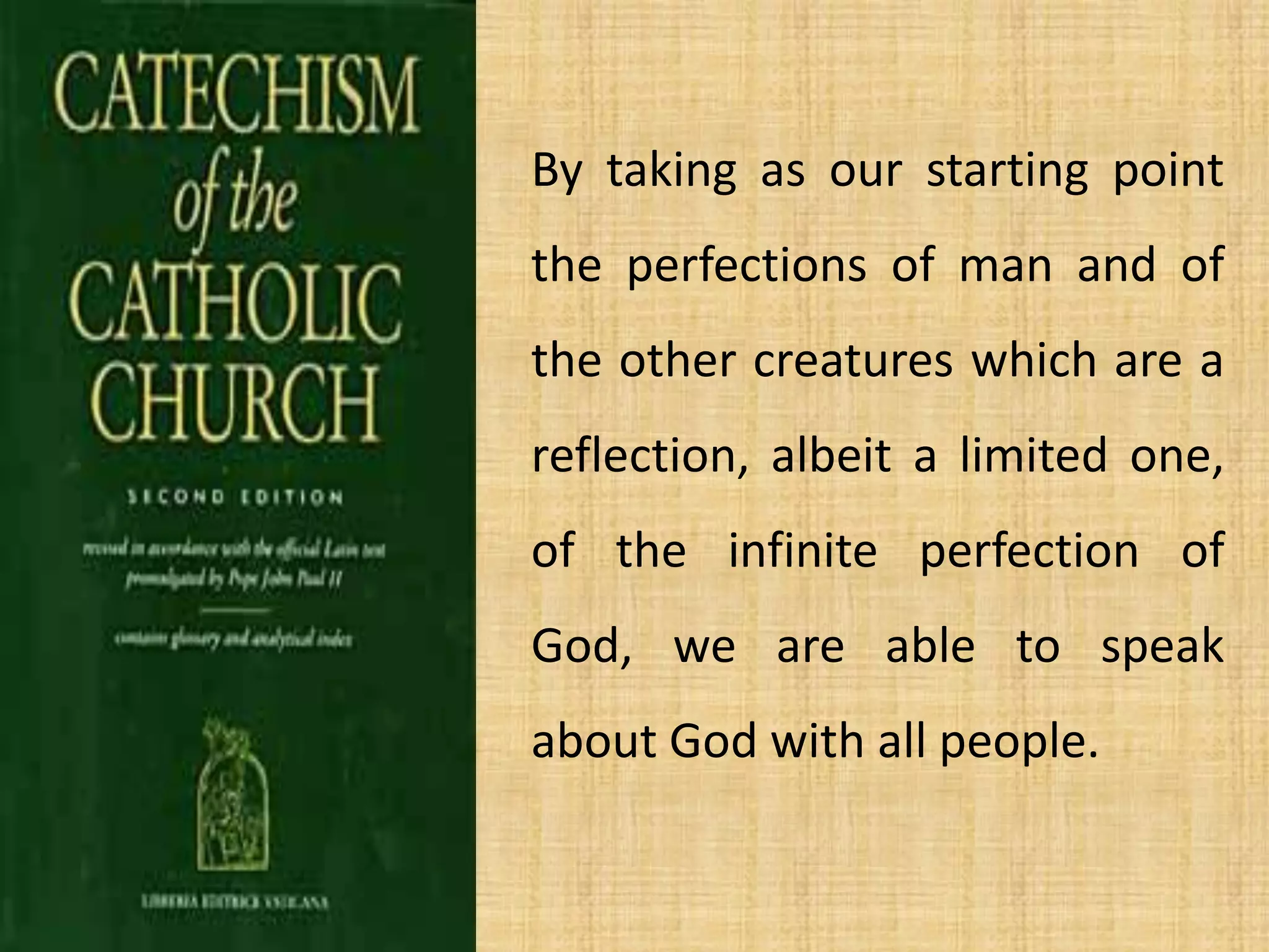 Compendium of the catechism chapter 1 | PDF