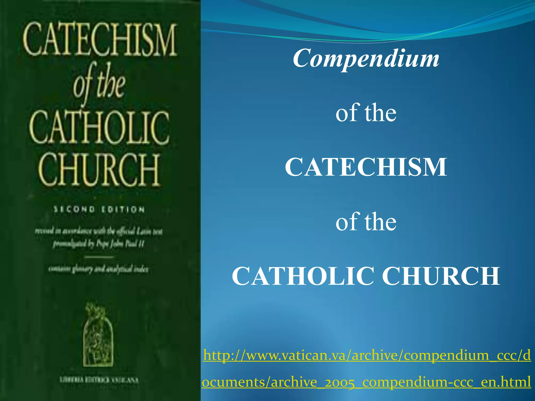 Compendium of the catechism chapter 2a | PDF