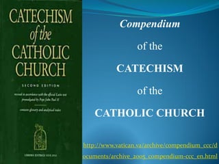 Compendium of the catechism chapter 2a | PDF
