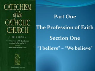 Compendium of the catechism chapter 2a | PPT