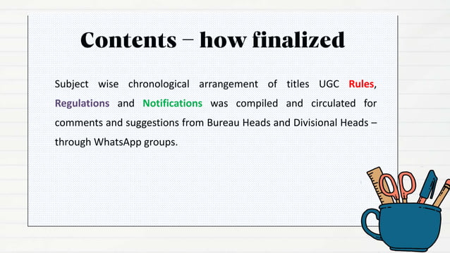A Power Point Presentation on Compendium of UGC Regulations | PPT