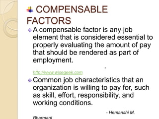 Compensation | PPTX | Human Resources | Business