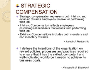 Compensation | PPTX | Human Resources | Business