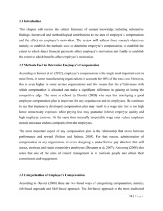 Compensation | PDF