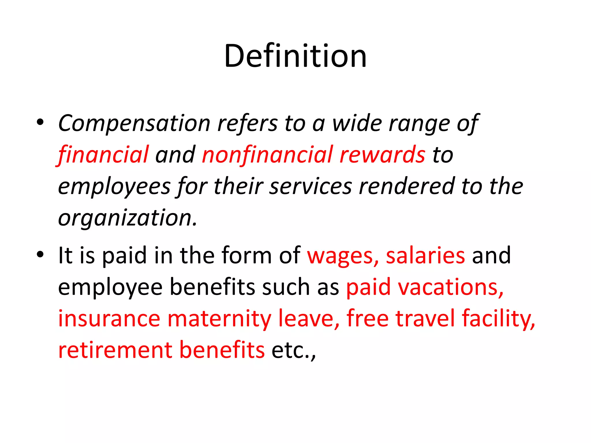Compensation | PPTX