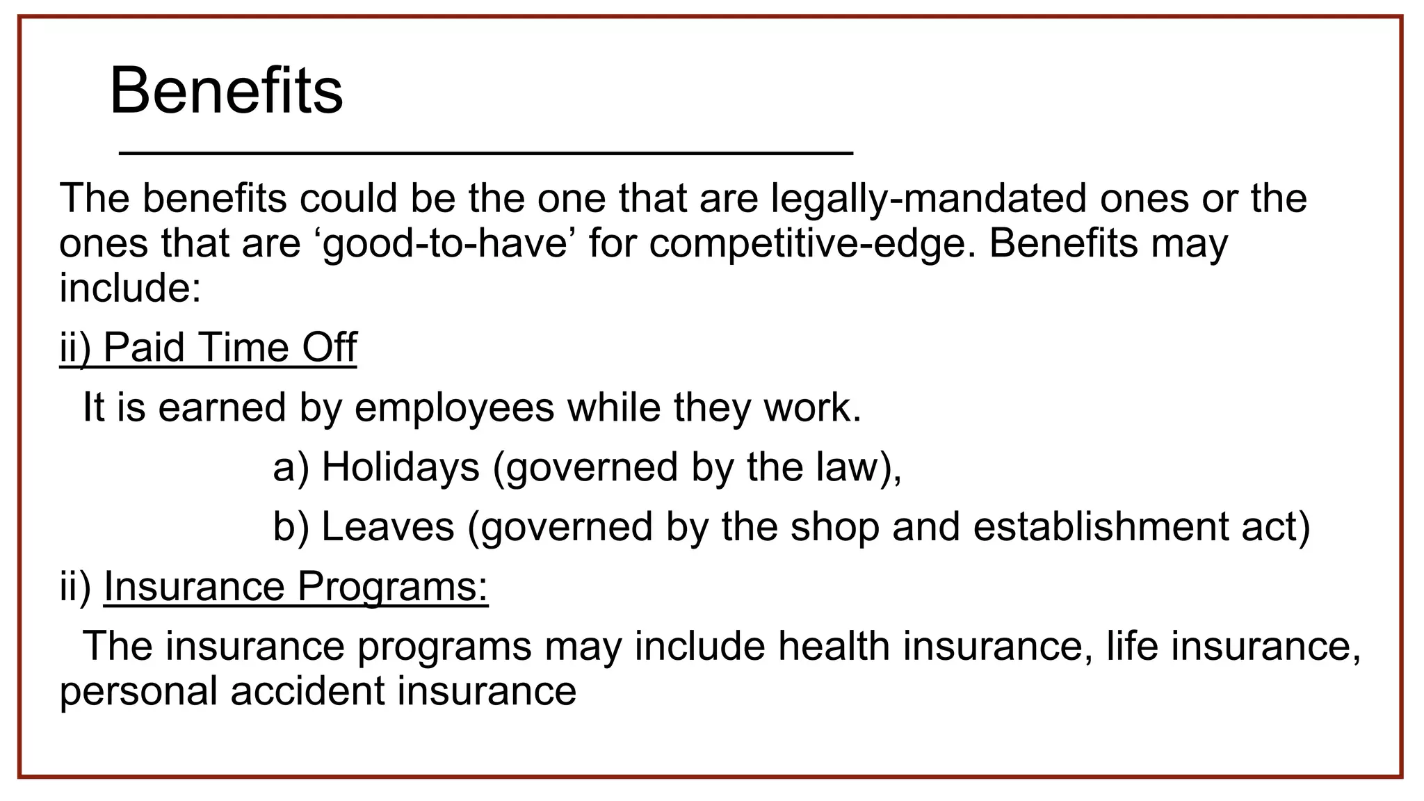 Components Of Compensation Management | PPTX