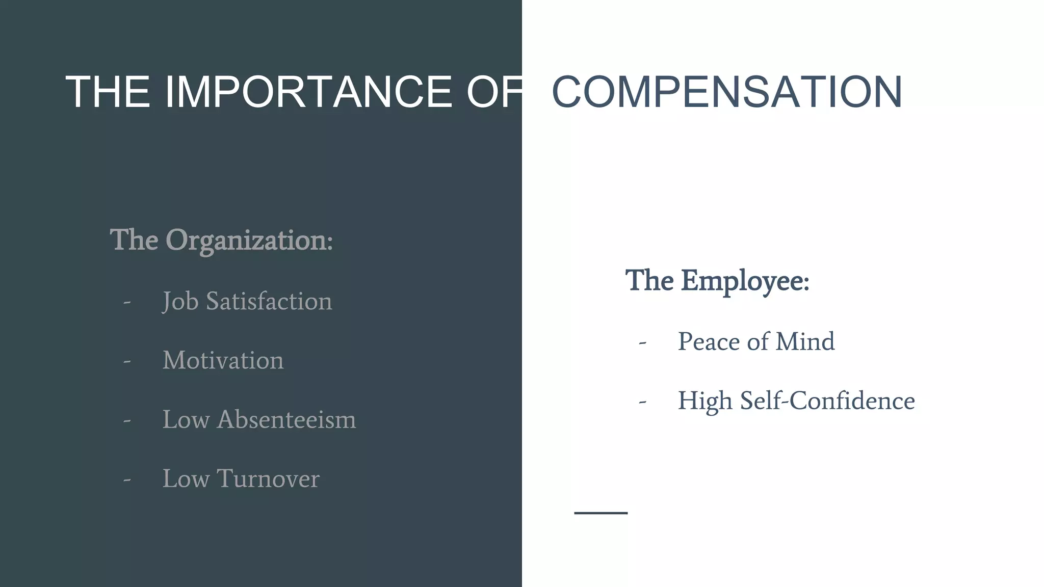 Compensation [ Outline, Definitions and Importance ] | PPTX