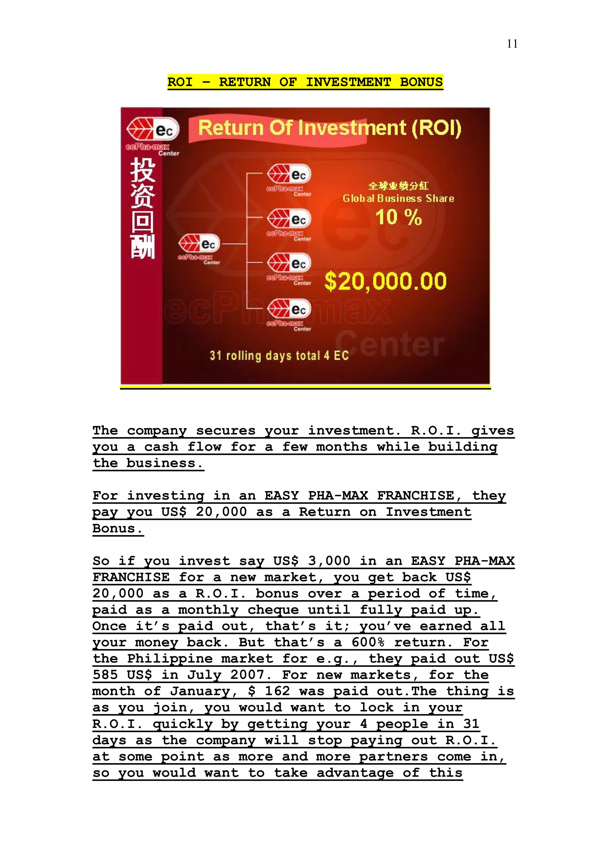 Easy Pha-max Compensation Plan | PDF