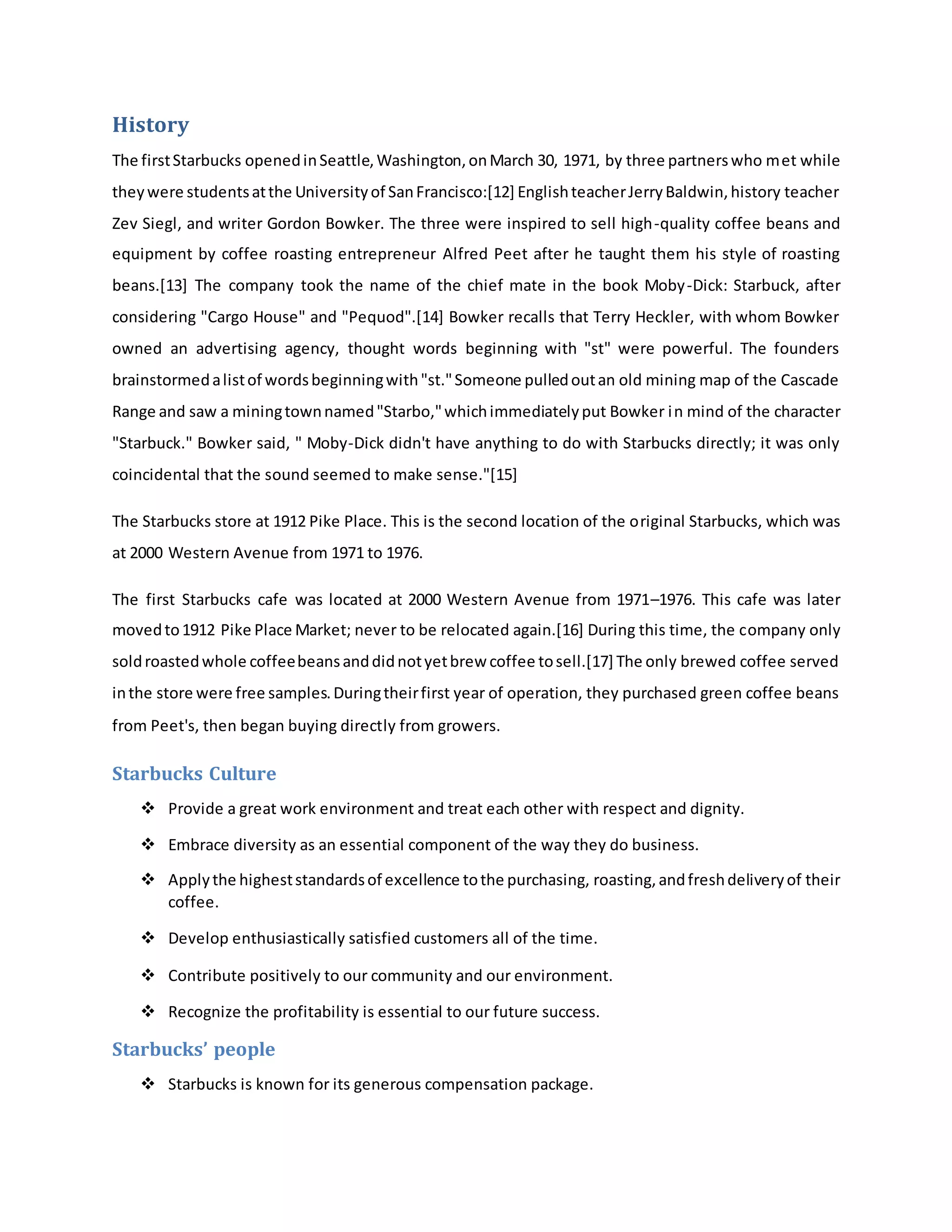 Compensation Strategy: Starbucks’ vs. McDonald’s | DOCX