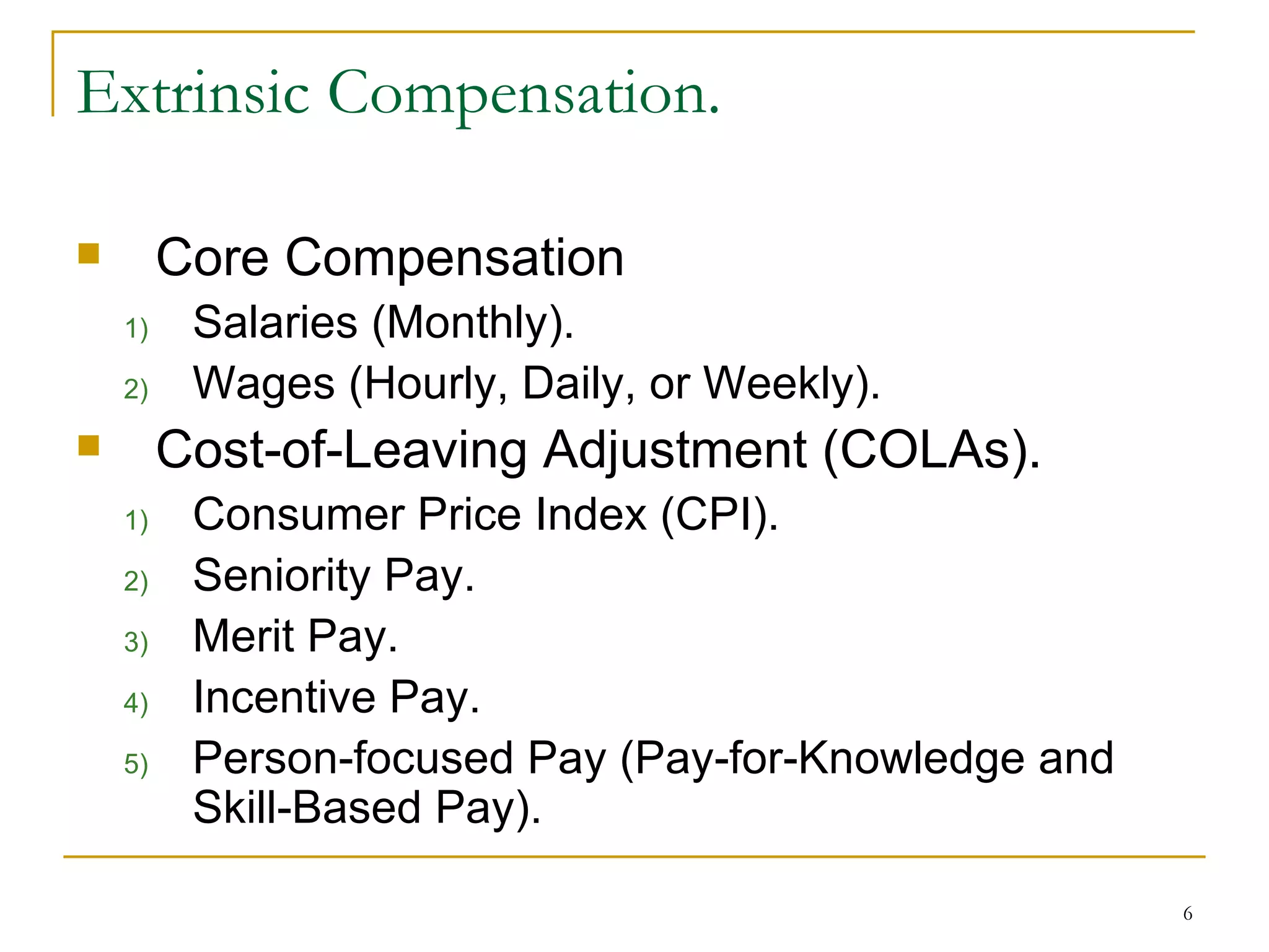 Compensation And Benefit Chapter 1 | PPT