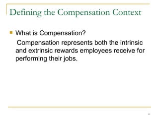 Compensation And Benefit Chapter 1 | PPT