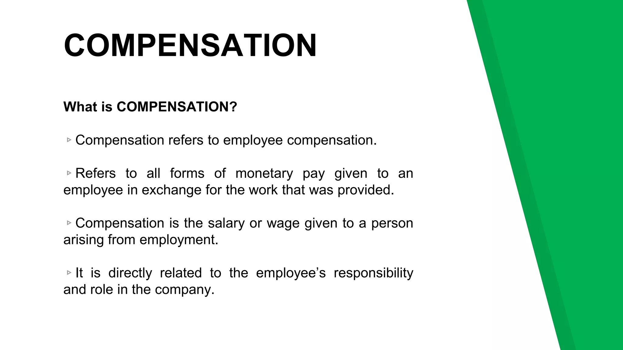 Compensation and benefits | PPTX
