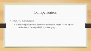 Compensation and Benefits | PPTX