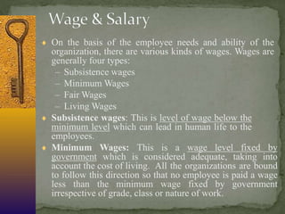 Compensation and benefits wage salary & reward administration | PPTX
