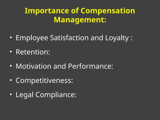 Compensation and Reward Management in HRM | PPTX