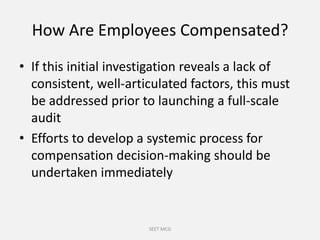 Slidecast: Understanding the Compensation Self Audit | PPT