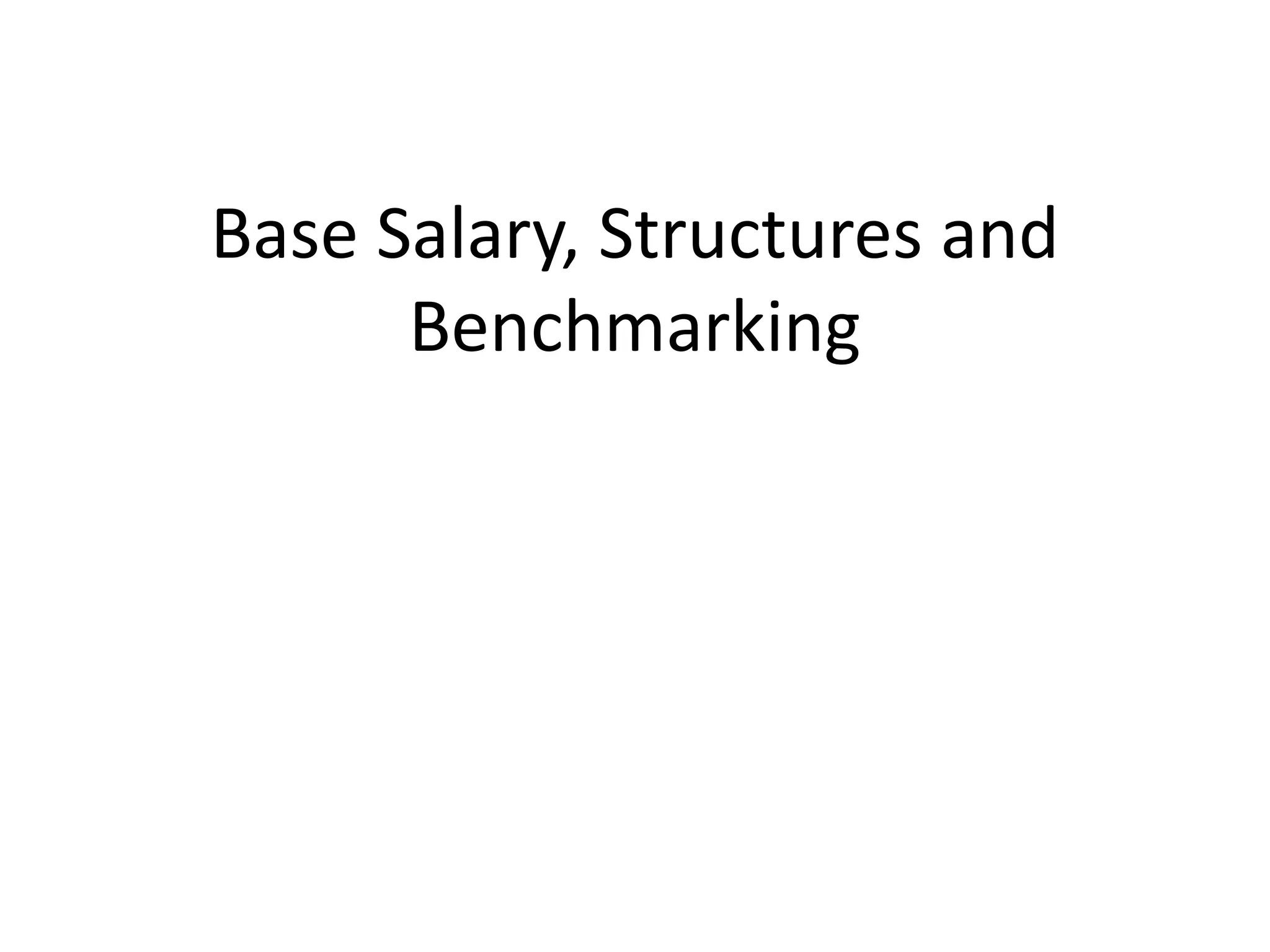 Compensation benchmarking | PPT