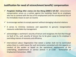 Compensation for Retrenchment | PPTX