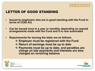 Compensation fund 2013 august | PPTX